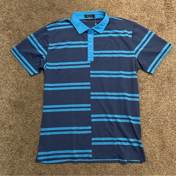 G/FORE | Shirts | Gfore G4 Nwt Mens 2xl Polo Shirt Blue Stripe G4mf22k5 ...